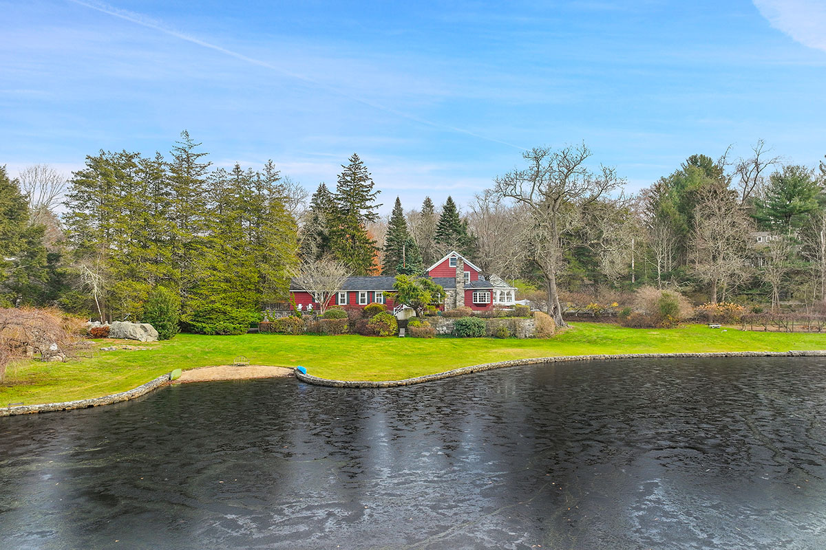 Cozy up for the Winter in This Rustic Lakeside Farmhouse in Ossining