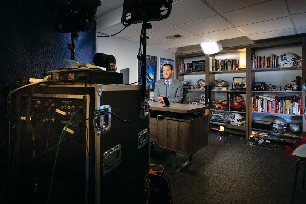 NFL Insider Ian Rapoport Works From Home in Westchester