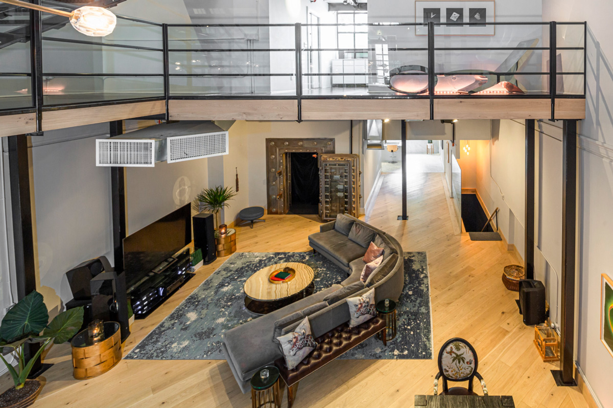 This Bank-Turned-Townhome Still Has the Original Bank Vault Inside