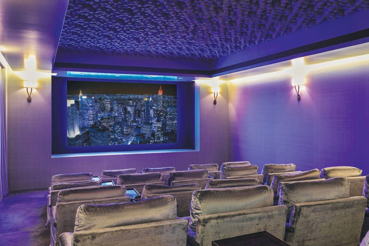 This Home Theater in Pound Ridge Has Star Quality