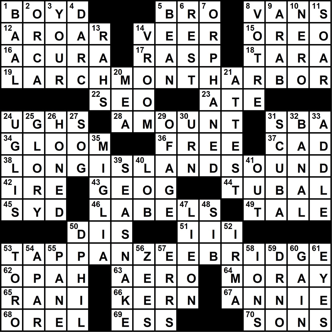 Find the Answers to Westchester Magazine's Crossword Here